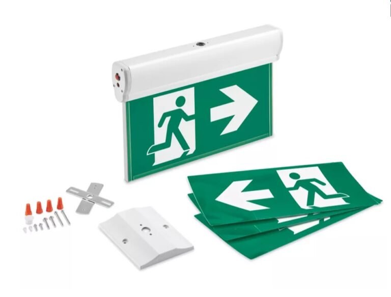 Slim Edge-lit Running man exit sign – Simply Retrofits