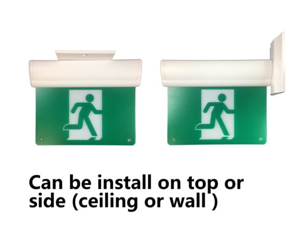 Slim Edge-lit Running man exit sign – Simply Retrofits