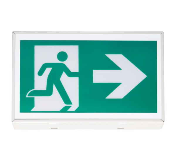 Remote Capable Steel Emergency Exit Sign (without heads) – Simply Retrofits